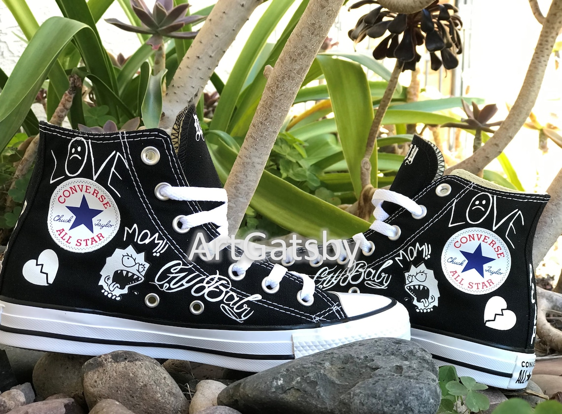 Panther Shoes Shoes Original Converse Custom Made Shoes Made to Order ...