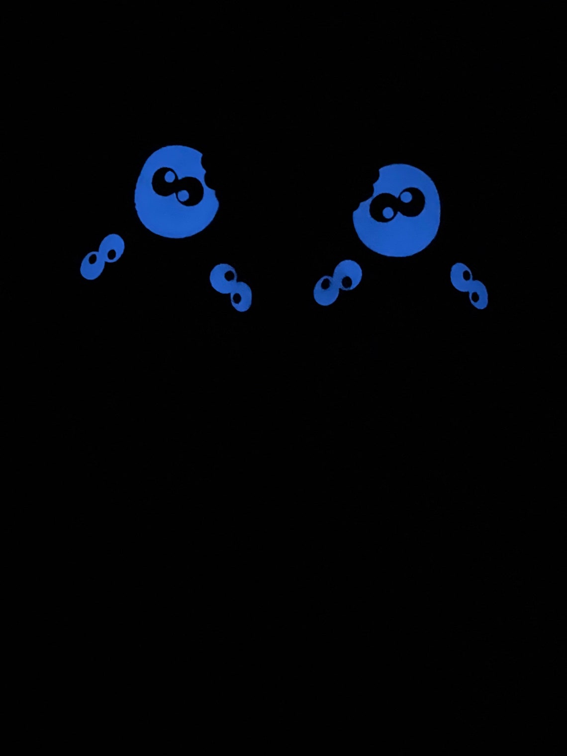 Baby Monster Eating Cookies and Drinking Milk Glow in the Dark - Etsy