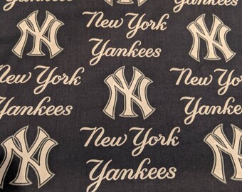 New York Yankees Patchwork Fabric 18 X 58 100% Cotton . - Etsy