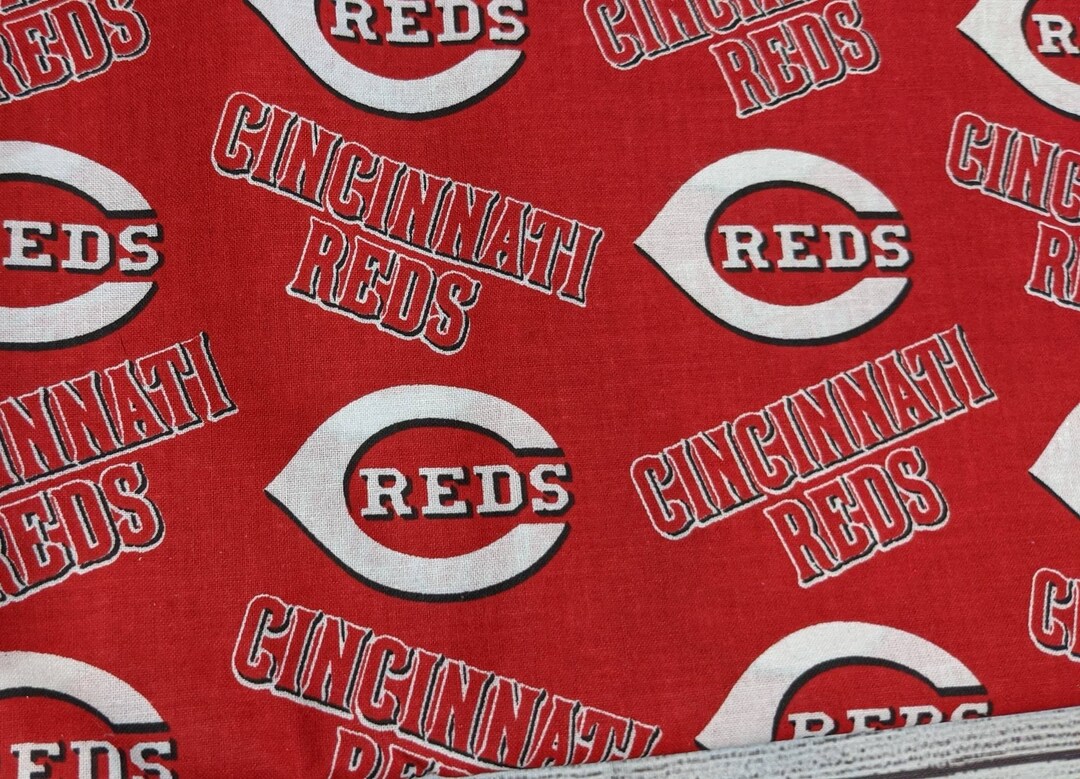 MLB Cincinnati Reds Fabric - Etsy