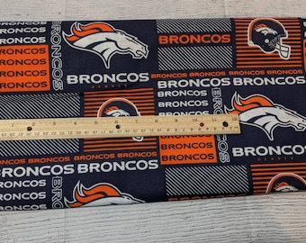 100% Cotton NFL Denver Broncos Fabric by the Yard. - Etsy