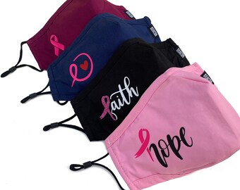 Breast Cancer Mask - Etsy