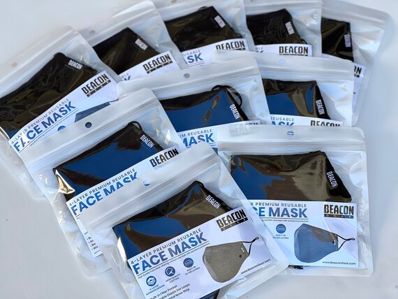10 PACK Face Masks Super Premium Quality 4 Layer / 3 Layer | Etsy