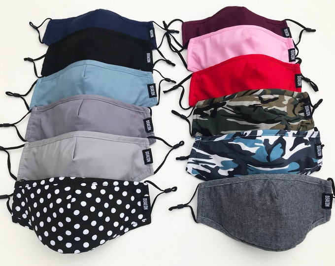 Adult Face Mask 4 Layer Mask Washable Face Mask Cotton Face Mask ...