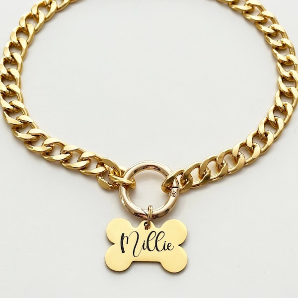 Dog Chain Collar - Etsy