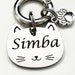 Engraved Cat ID Tags in Stainless Steel/cat Face Shaped Cat Name Tag ...