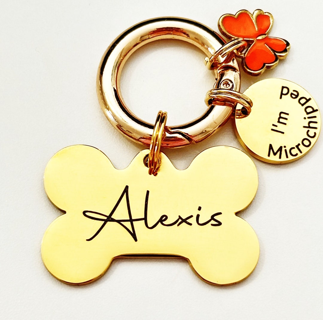 Dog Tag Engraved, Personalized Bone Shape Dog Tags, Custom Stainless ...