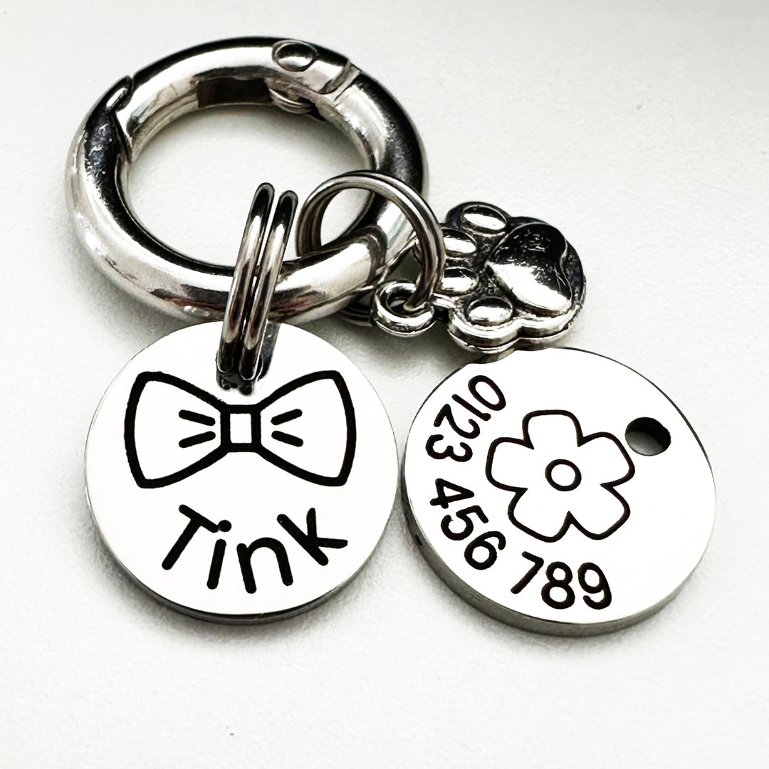 Tiny Cat Tag for Kitten Small Cat Name Tag Australia Cat ID Tag ...