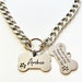 Chain Dog Collar Lightweight, Personalized Dog Necklace Silver, Cuban ...