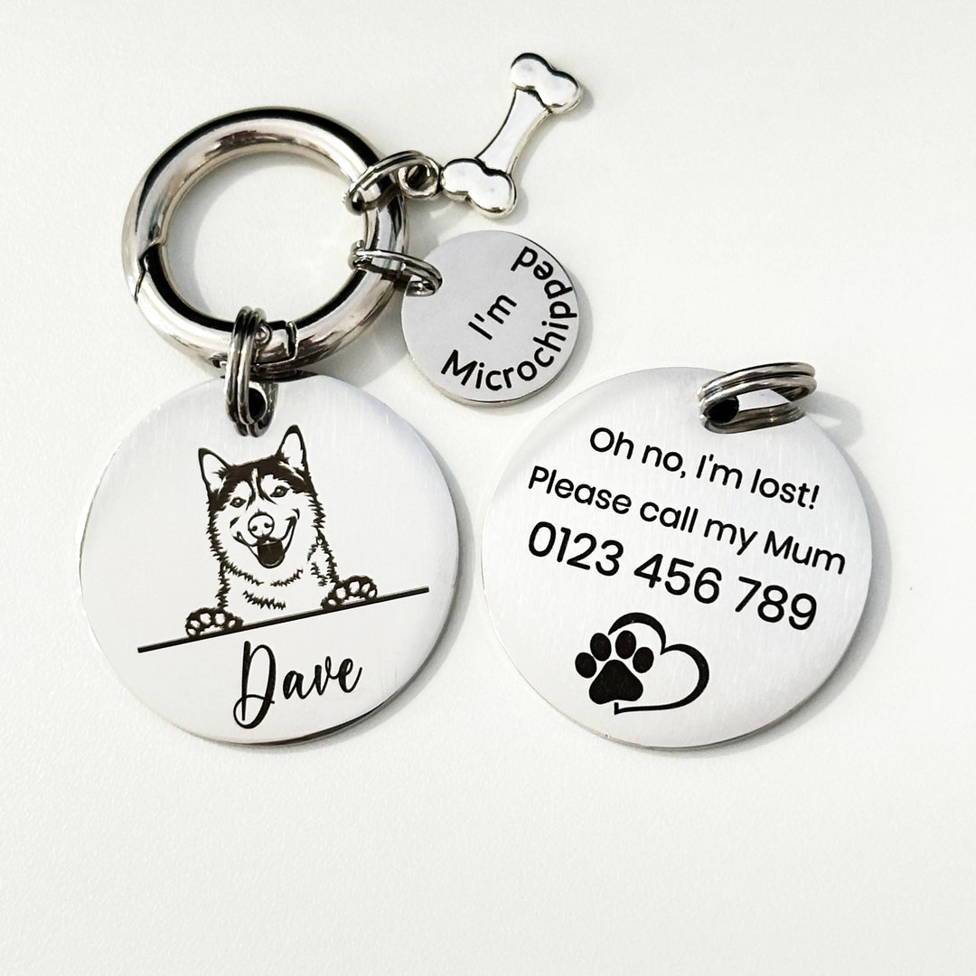 Stainless Steel Engraved Dog Tags, Durable Personalised Dog Tag, Gifts ...