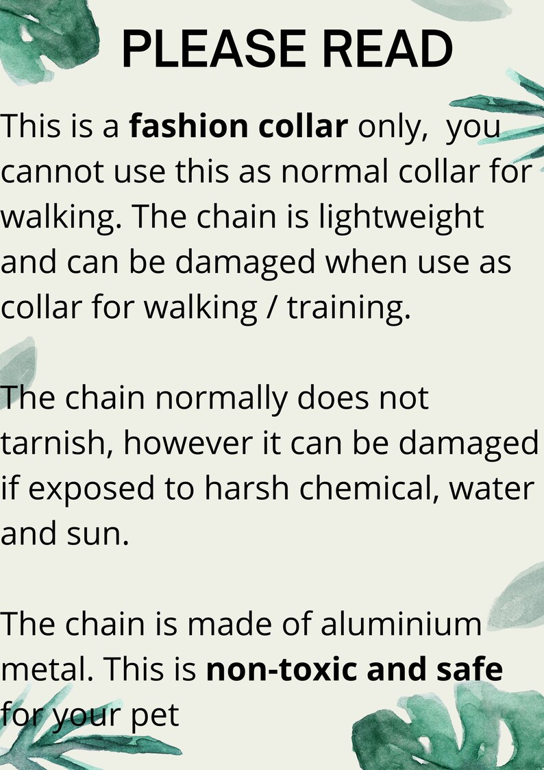 Lightweight Dog Chain Collar Dog Necklace for Dog Chain Link - Etsy