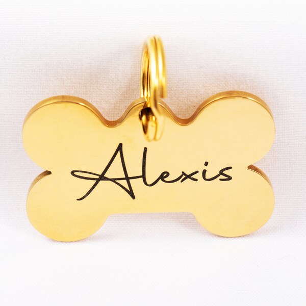 Bone Pet Tag - Etsy