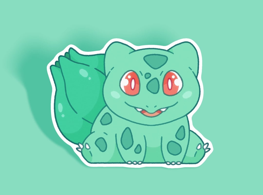 Bulbasaur Sticker 3 Waterproof, Scratch Resistant, UV Resistant Vinyl ...