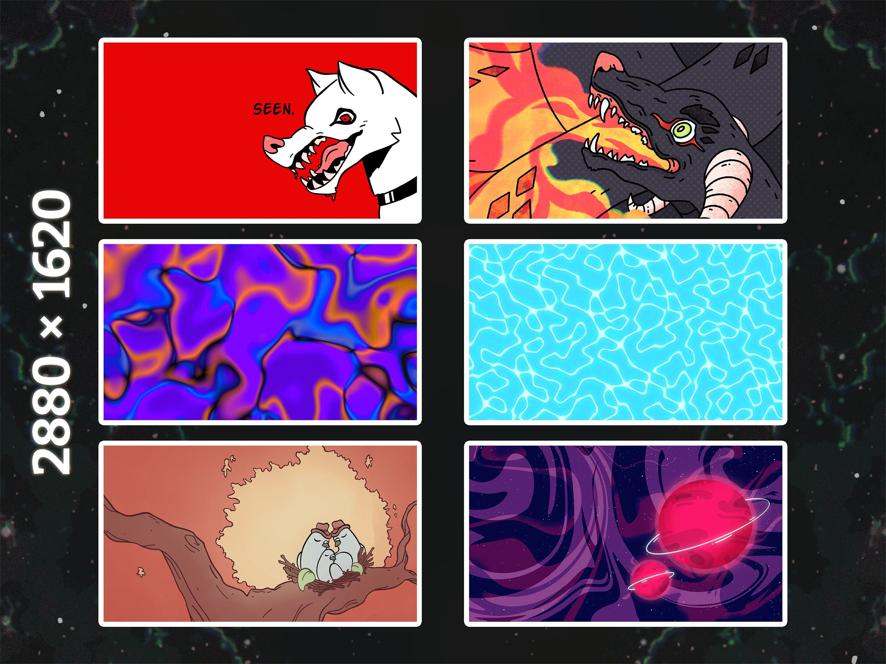 Illustrated HD Desktop Computer Wallpapers for Windows and Mac PC ...