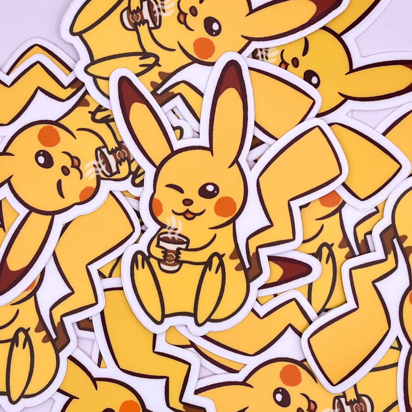 Pikachu Sticker 3 Waterproof Scratch Resistant UV - Etsy
