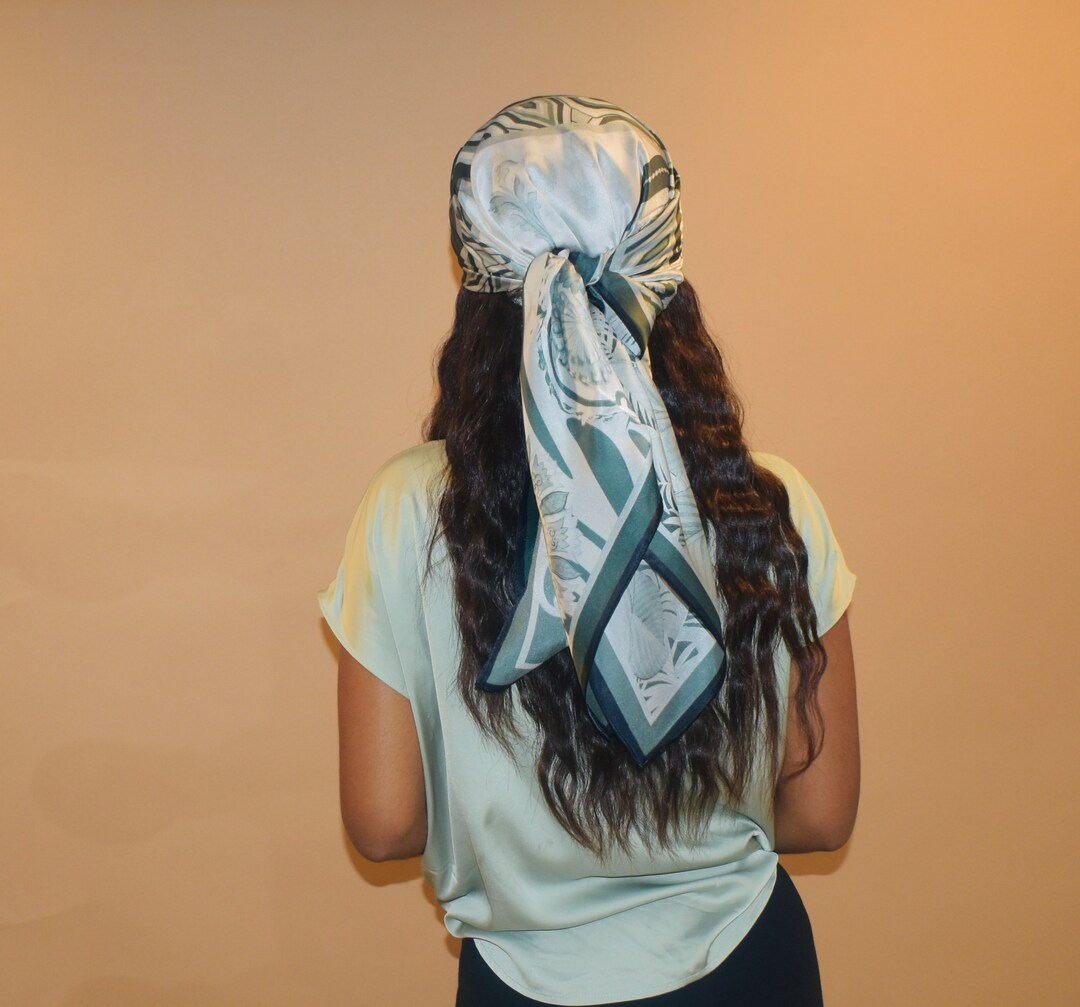 Sabrina Silk Sleep Scarf, Mulberry Scarf,bandana Silk Scarf, Head Wraps ...