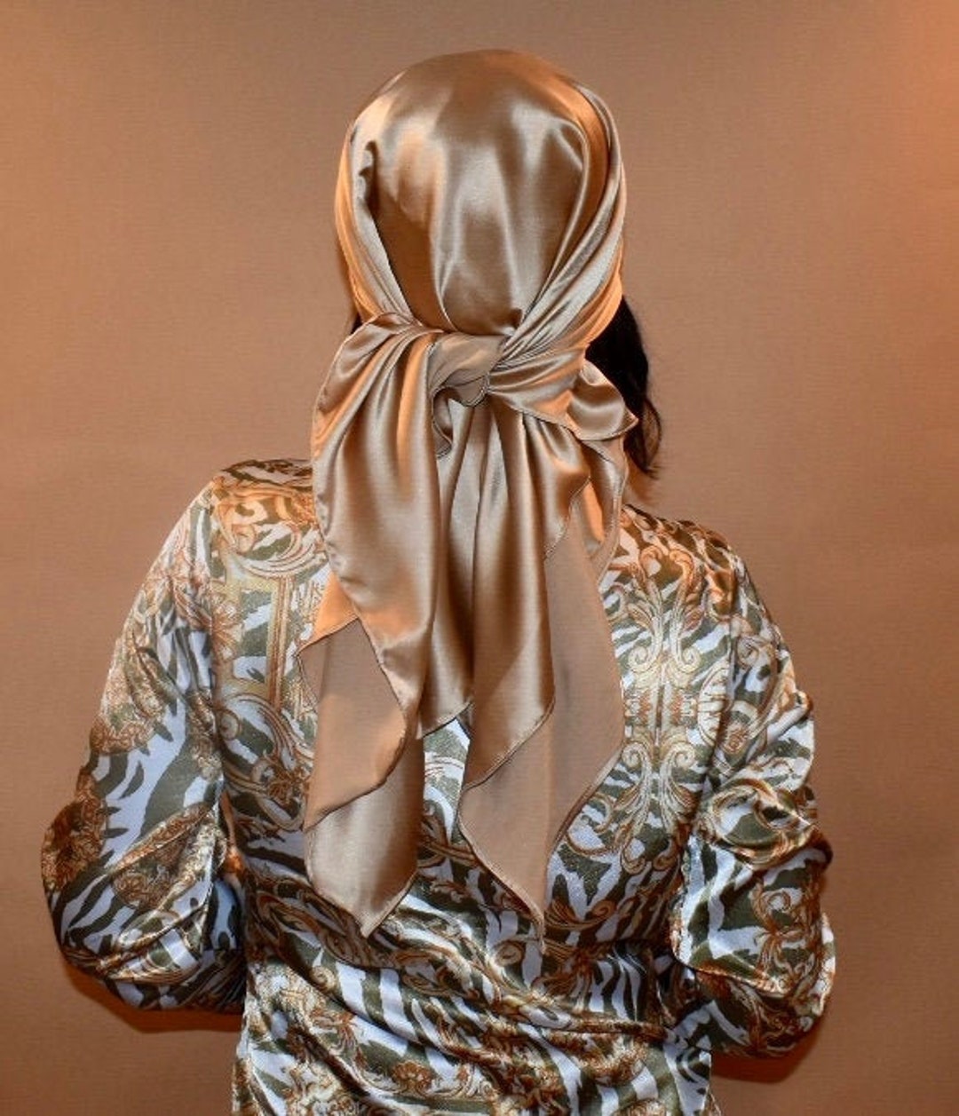Bufanda para dormir de seda Sahara, envolturas para la cabeza ...