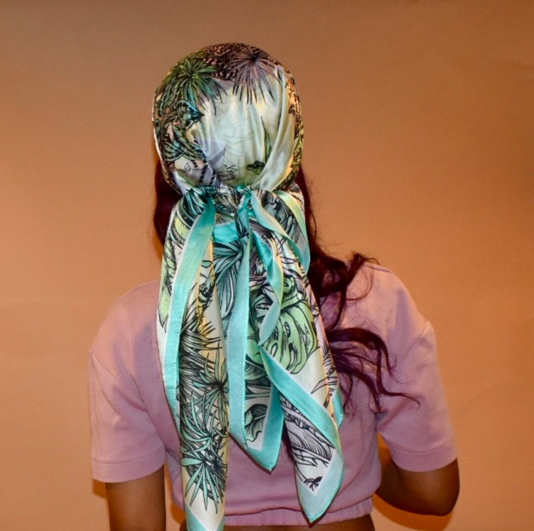 Tali Silk Scarf, Mulberry Silk Scarf,bandana Scarf, Head Wraps, Head ...
