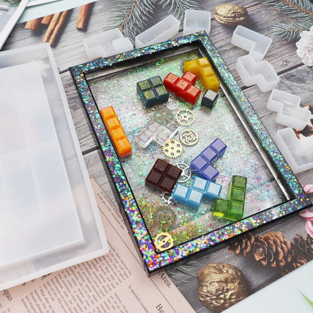 Tetris Silicone Resin Mold Set: DIY Game Tray, Kids Craft - Etsy