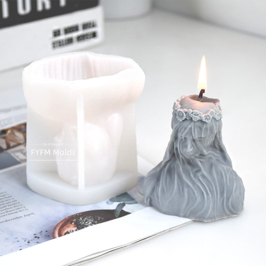 3D Mystery Girl Candle Mold Women Mold Goddess Statue Mold - Etsy