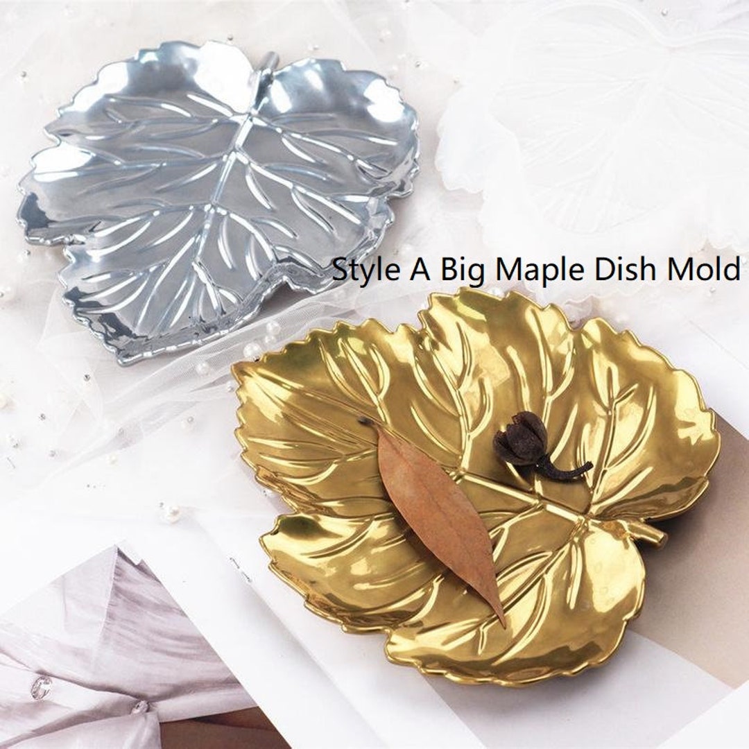 US Stock Leaf Resin Mold,maple Coaster Tray Dish Silicone Mold,plate ...