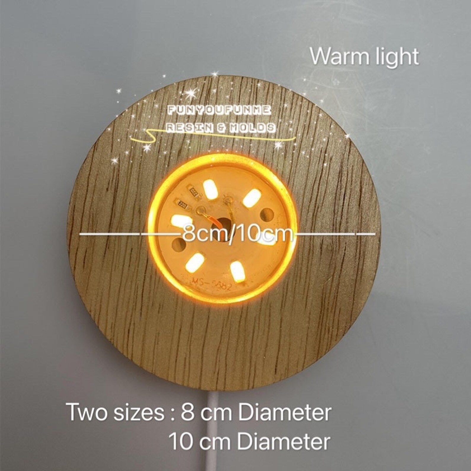 US Stock LED Light Stand Resin Mold Lightslights for - Etsy