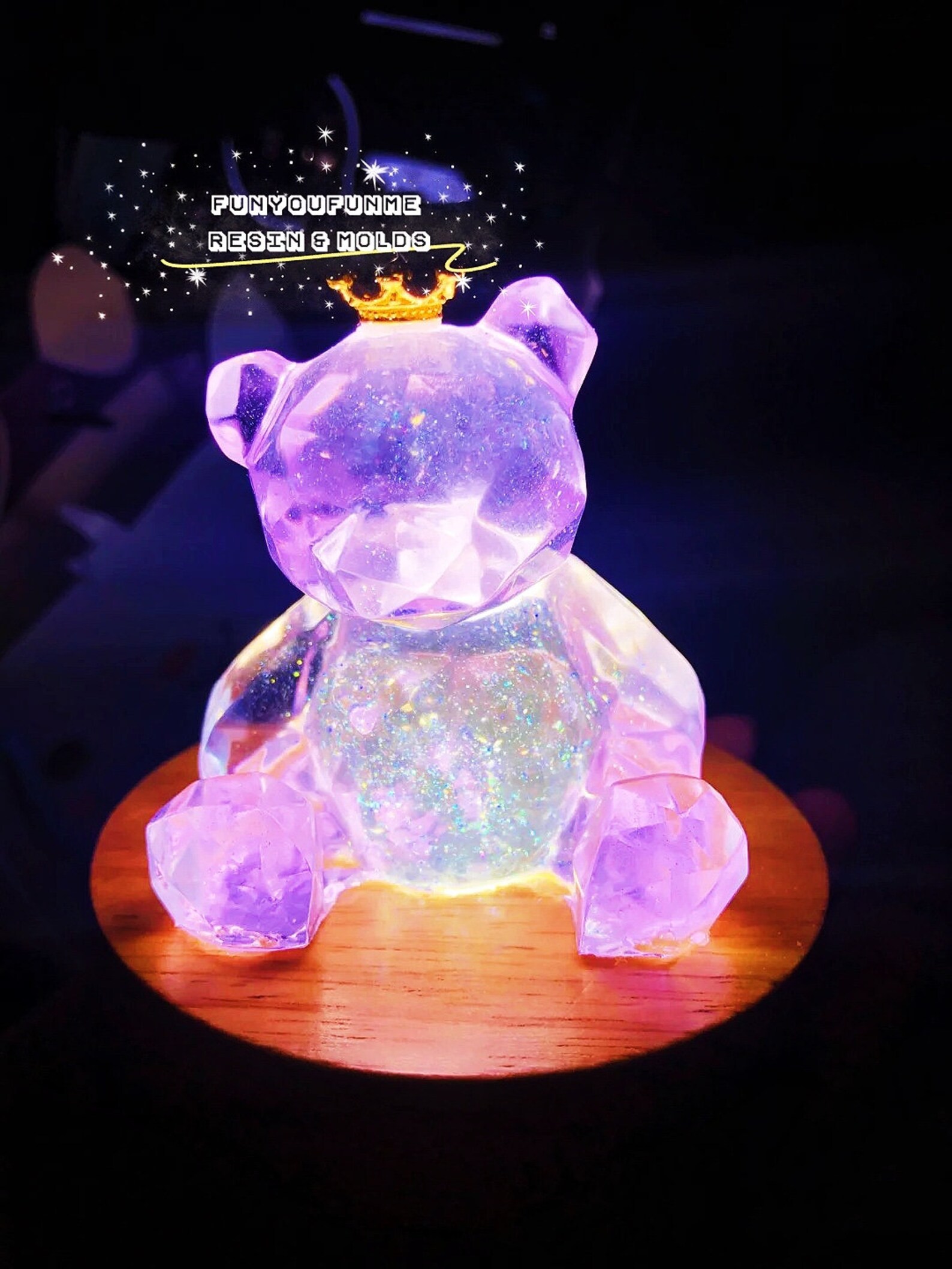 US Stock LED Light Stand Resin Mold Lightslights for - Etsy