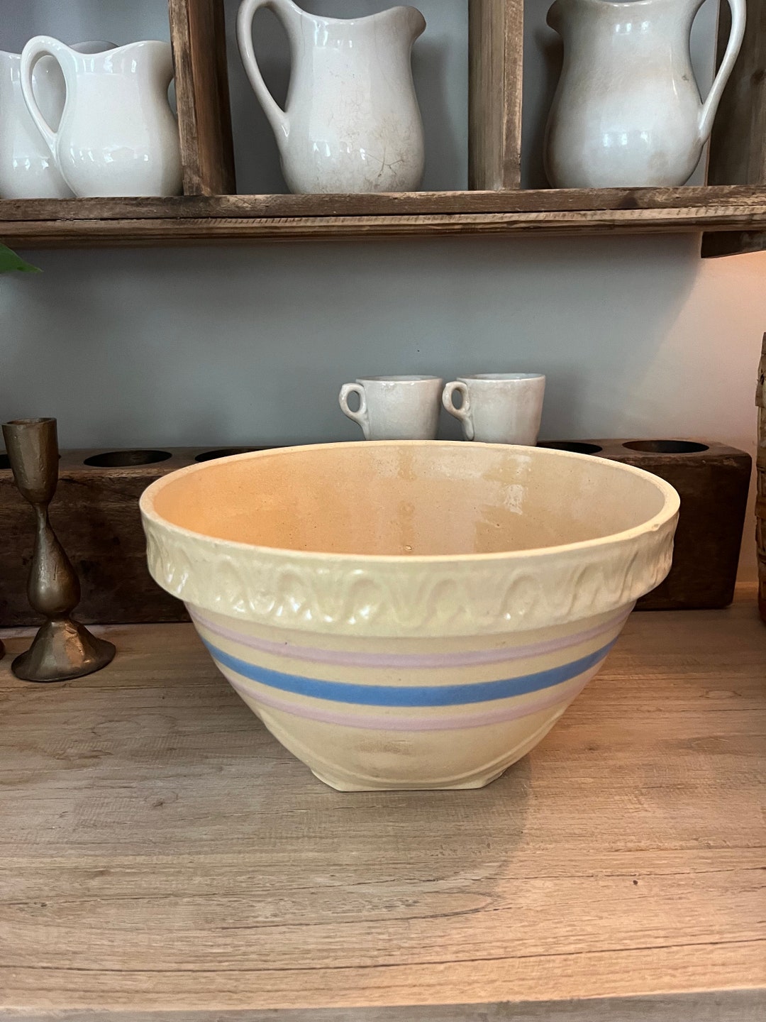 Vintage Mccoy Pottery Pie Crust Mixing Bowl - Etsy