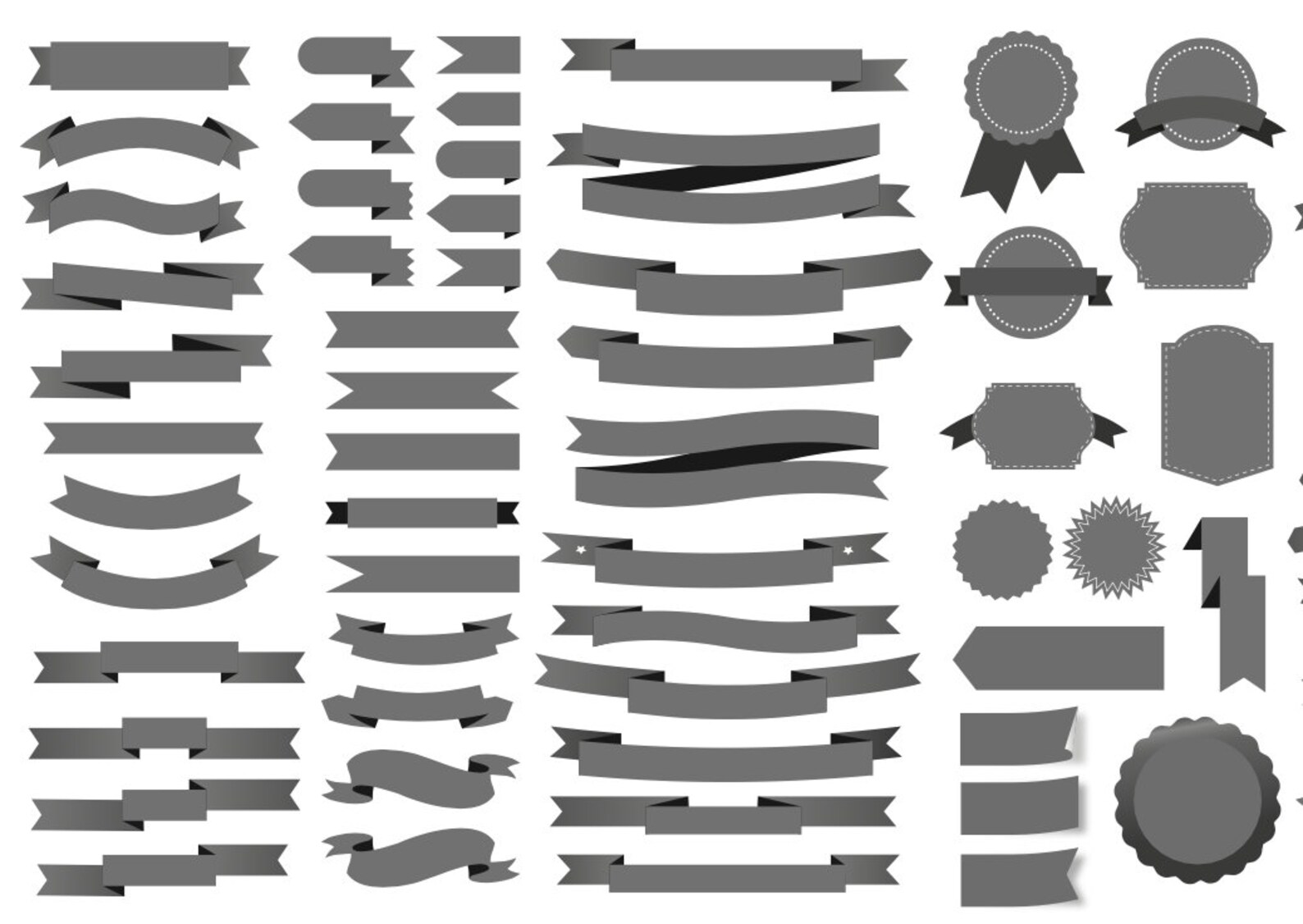 Vector Banners and Badges - SVG, PNG, PDF - Etsy UK