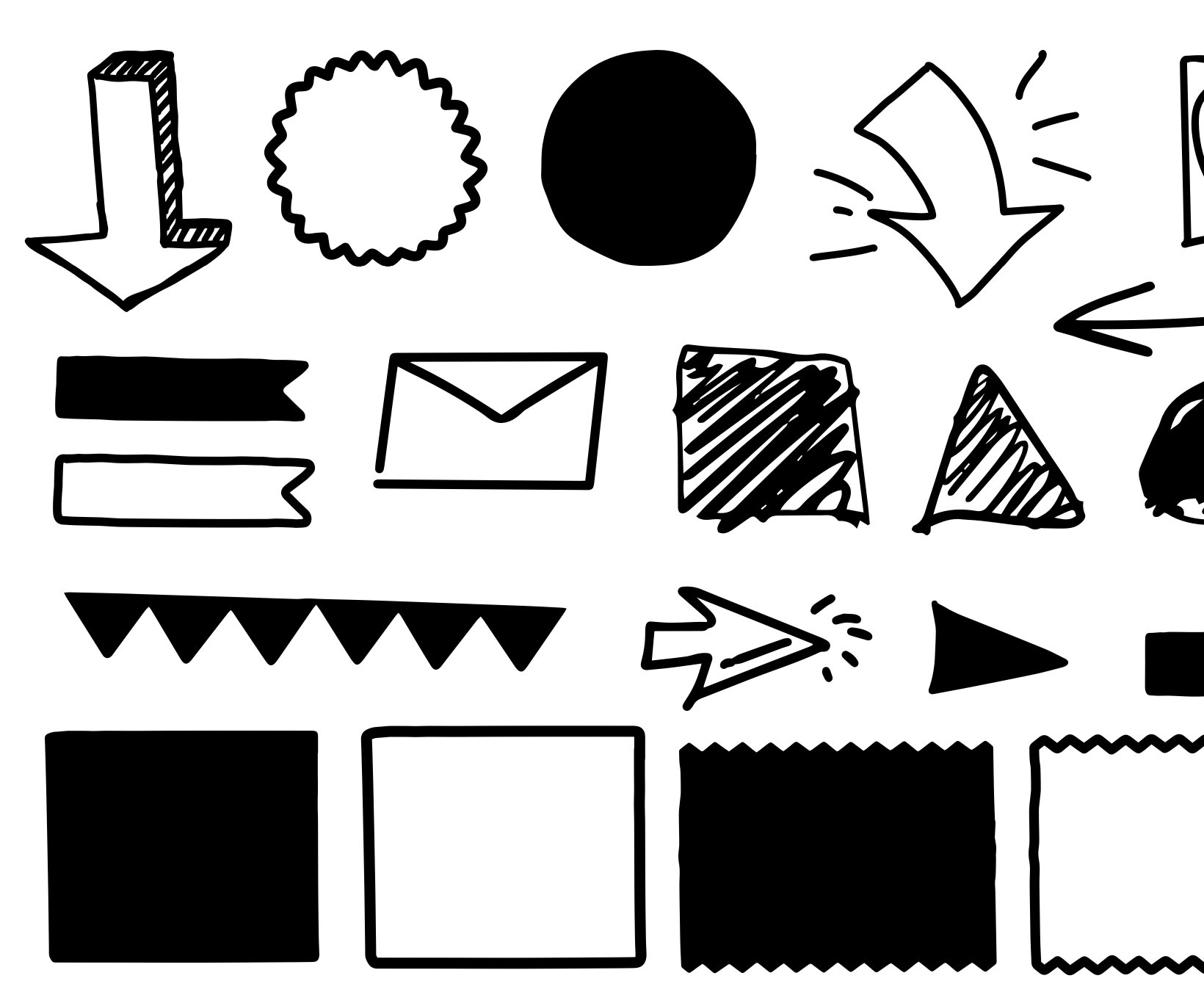 Large Set of Vector Doodles! PNG/SVG/PDF Instant Download! - Etsy
