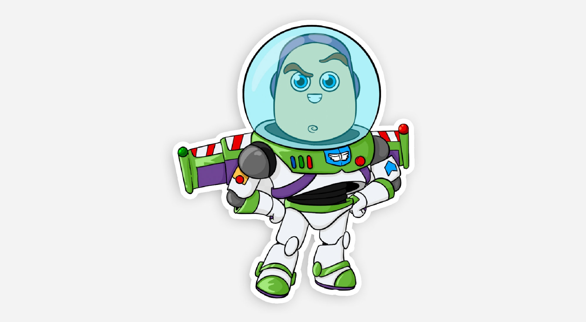 Individual Die Cut – Buzz Lightyear Sticker - Etsy