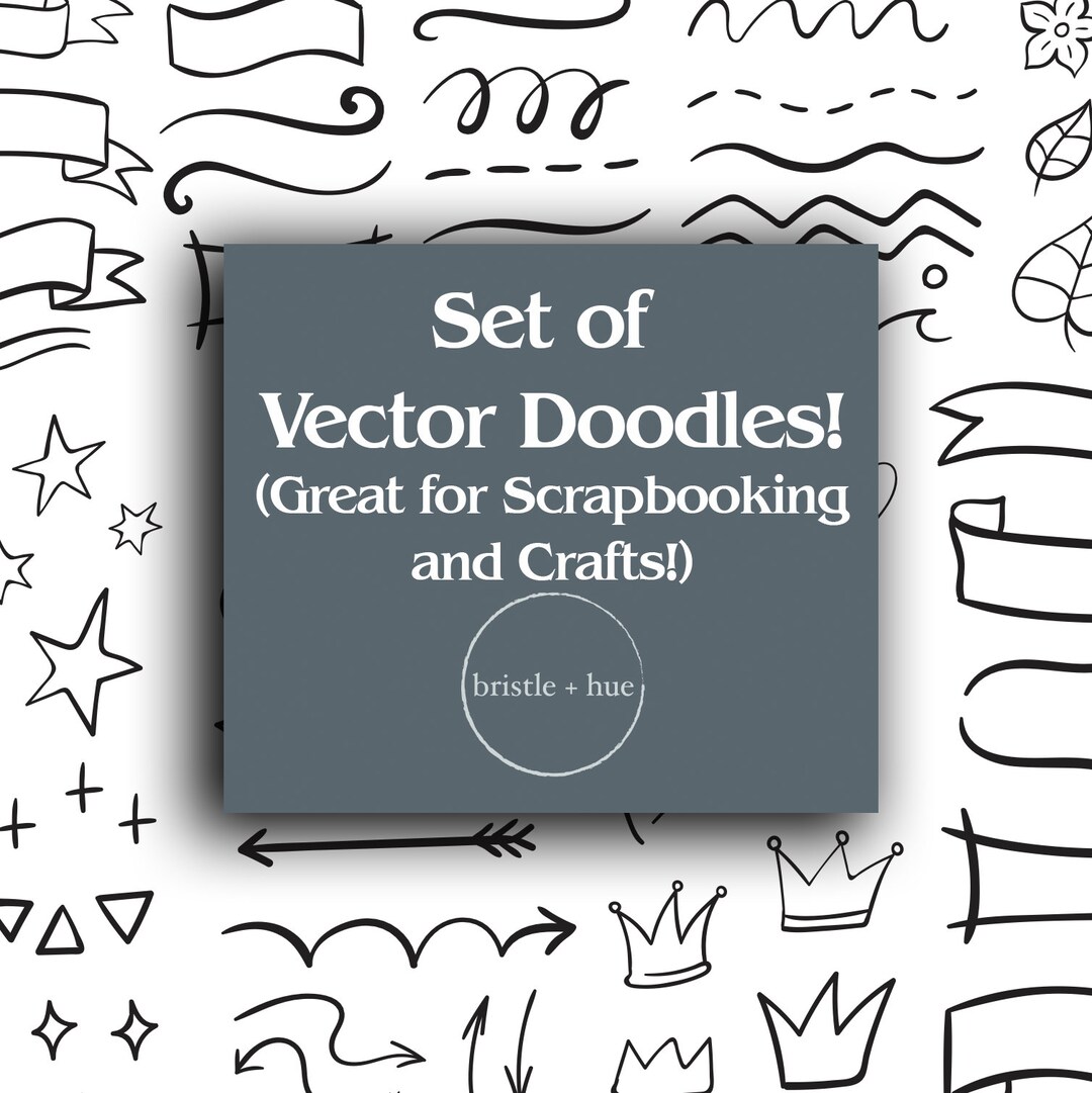 Large Set of Vector Doodles! PNG/SVG/PDF Instant Download! - Etsy