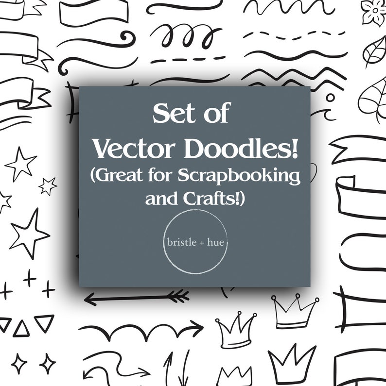 Large Set of Vector Doodles! PNG/SVG/PDF Instant Download! - Etsy