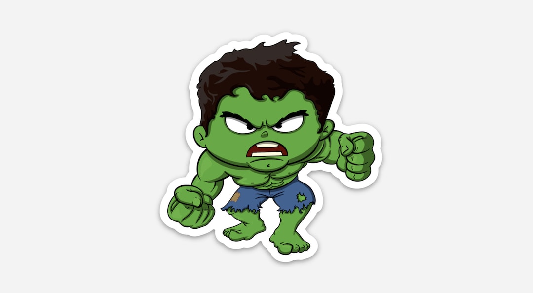 Individual Die Cut hulk Sticker - Etsy