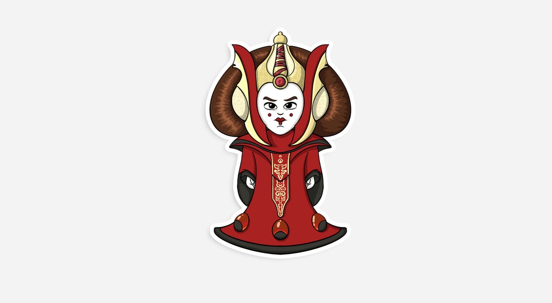 Individual Die Cut Queen Amidala Sticker clear - Etsy