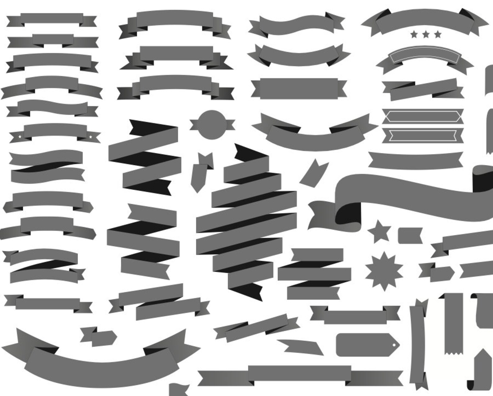 Vector Banners and Badges - SVG, PNG, PDF - Etsy UK