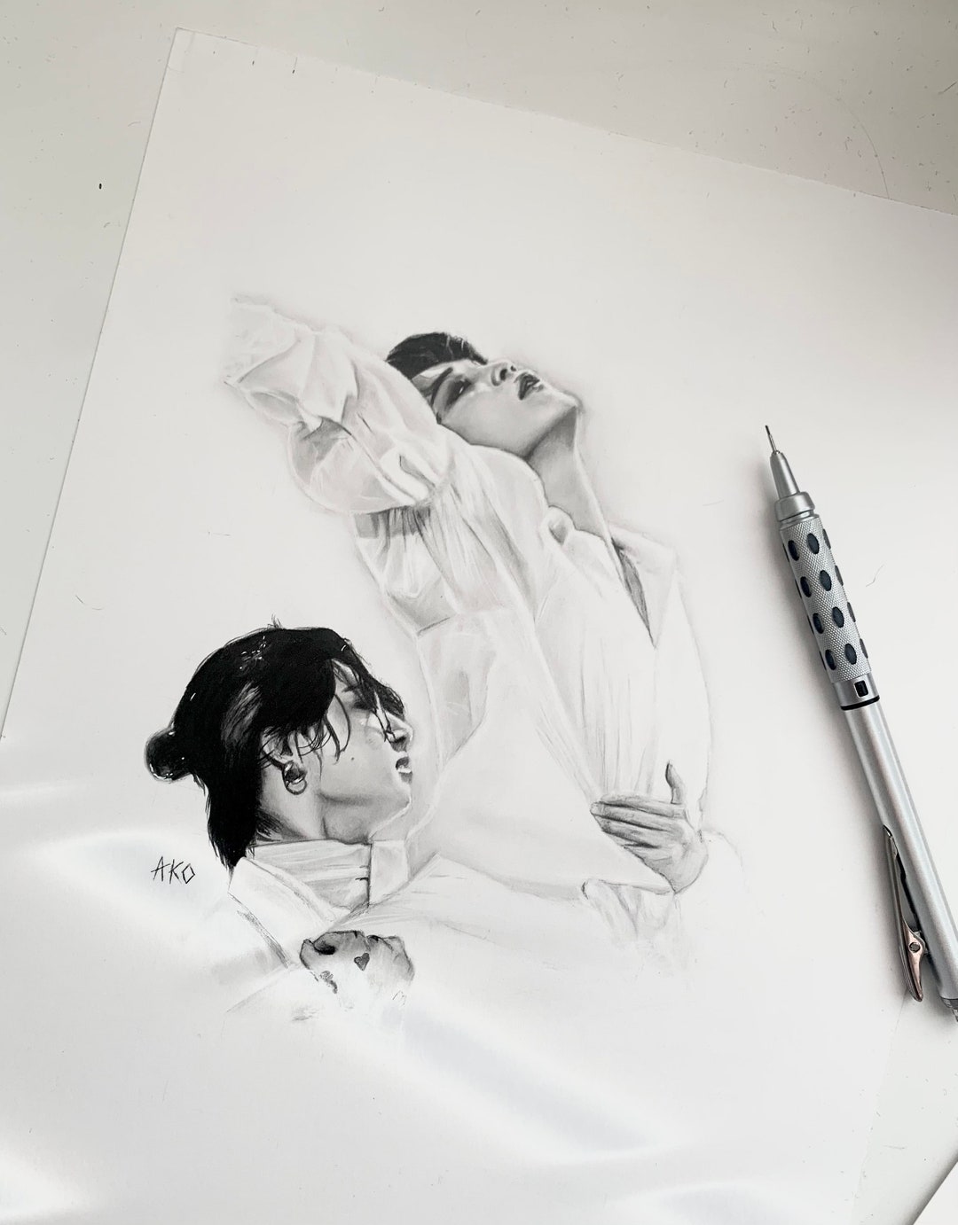 BTS Jikook Print of Original Drawing - Etsy
