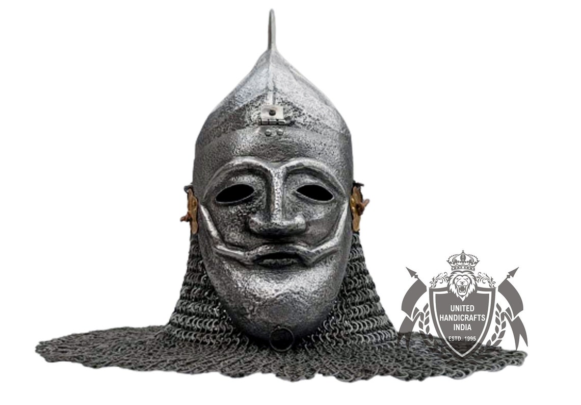 16 Gauge Steel Medieval Knight Mask Ottoman Empire Helmet With | Etsy