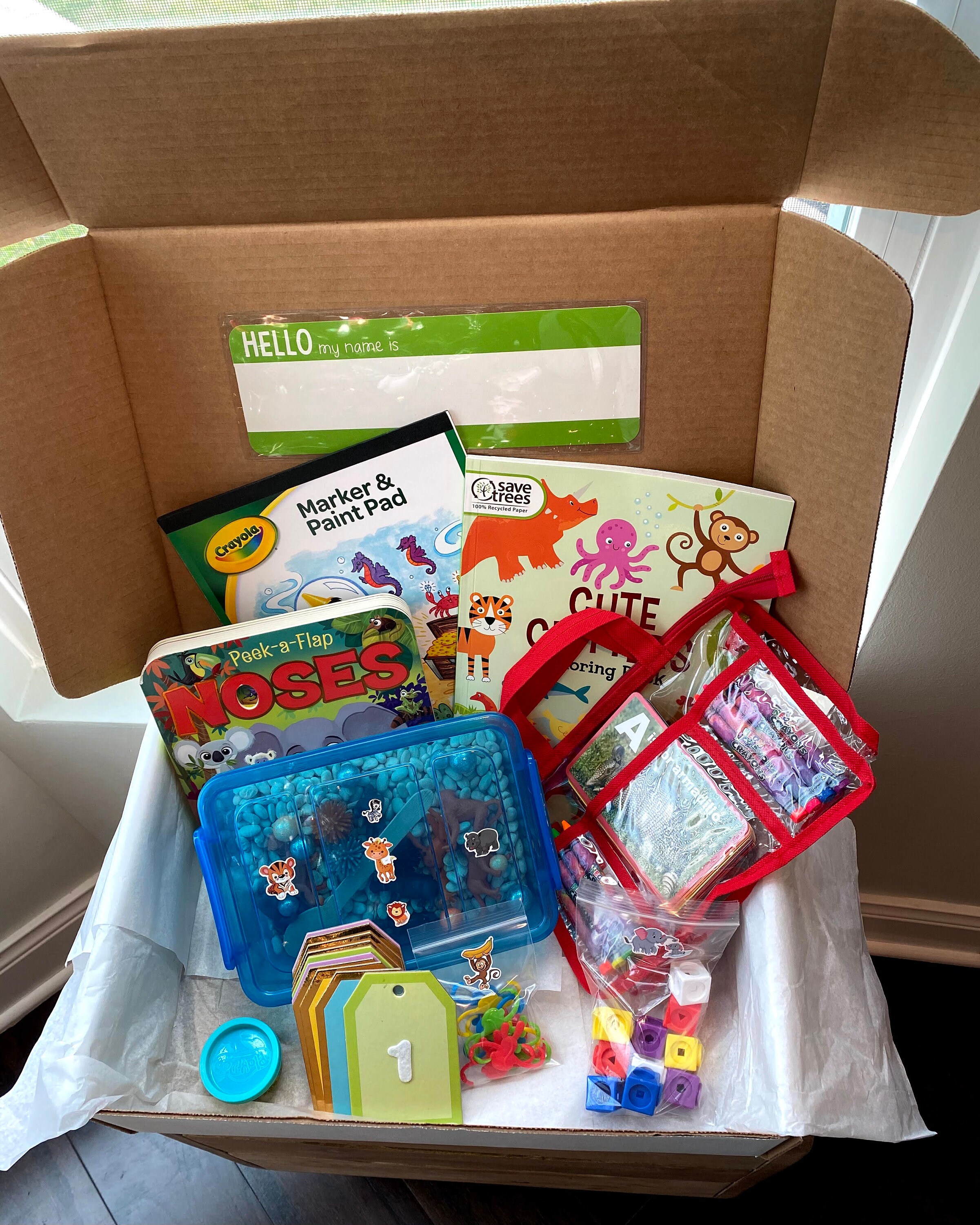Zoo Animal Busy Box Gift Box 2-4 Year-Olds Sensory Play | Etsy