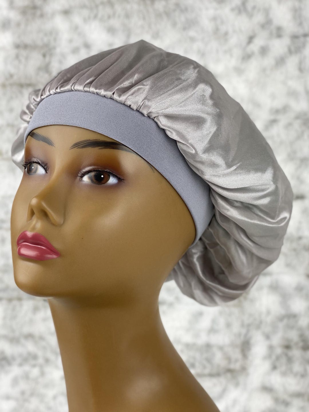 Gray Satin Bonnet - Etsy