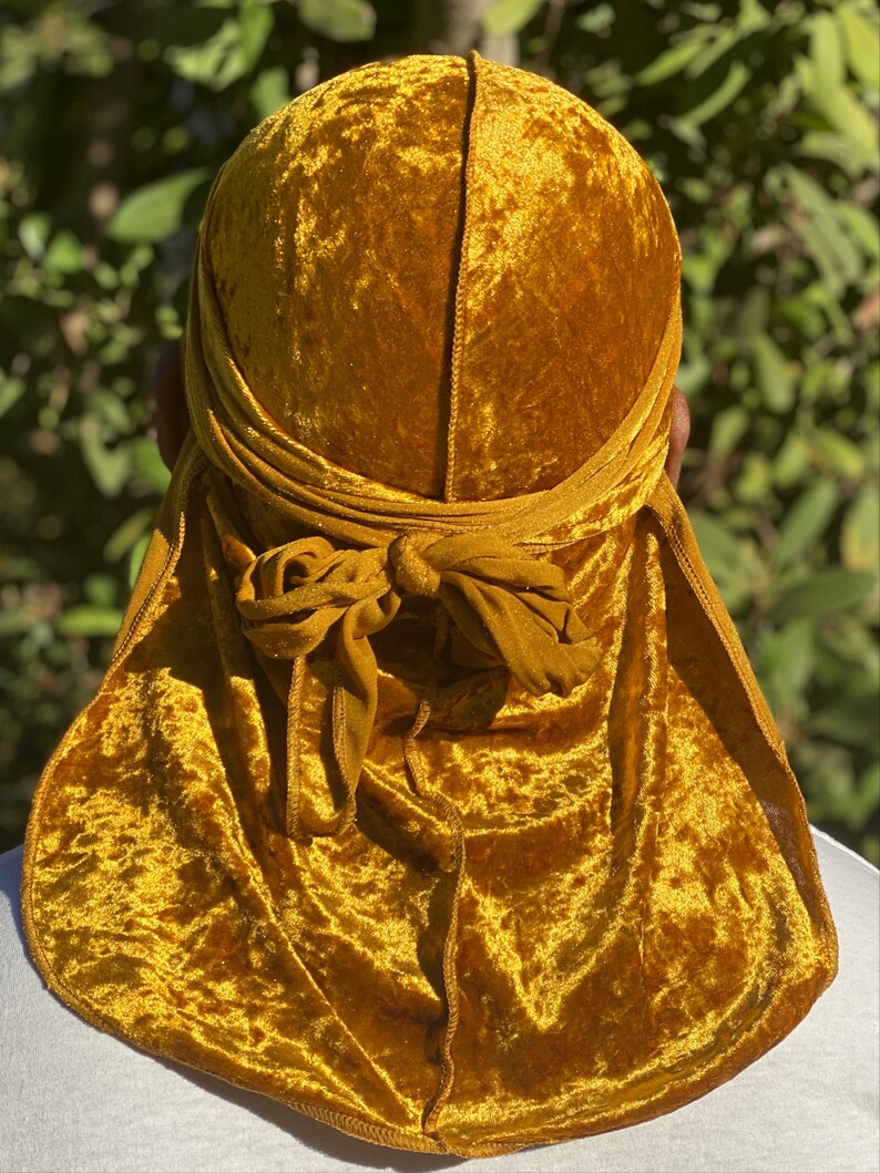 Luxury "gold" Velvet Durag - Etsy