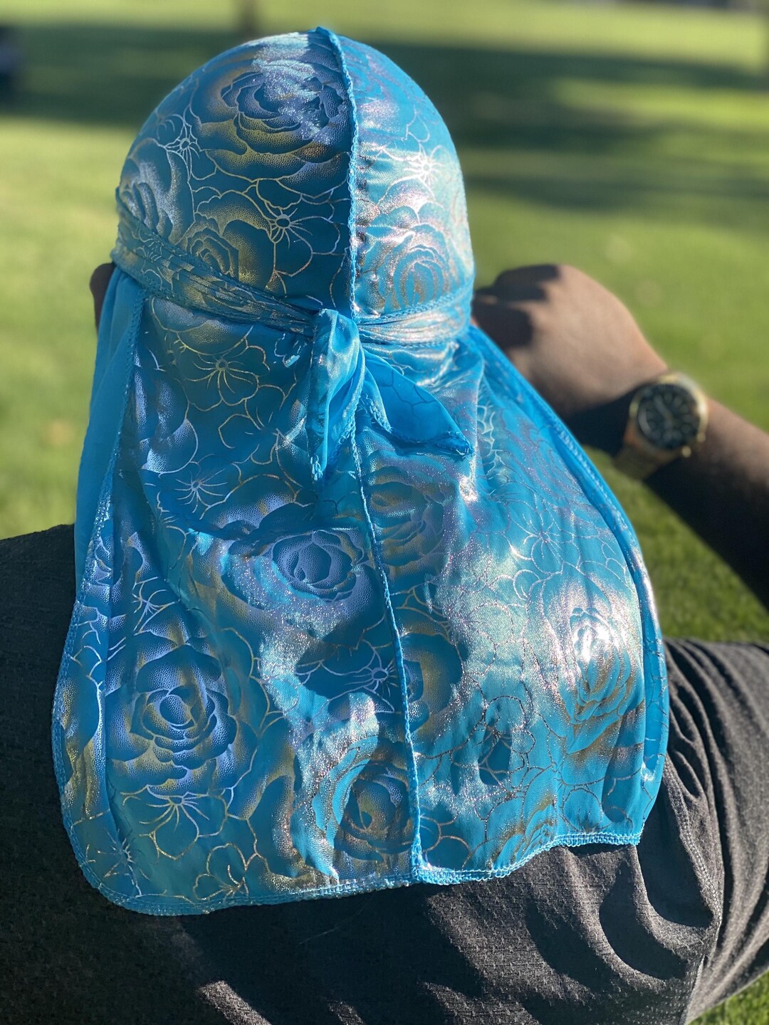 Blue Rose Silky Durag - Etsy