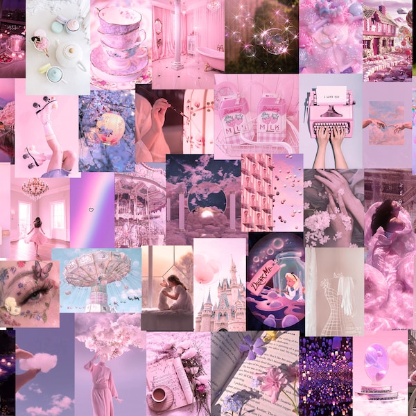 Pink Collage Kit - Etsy