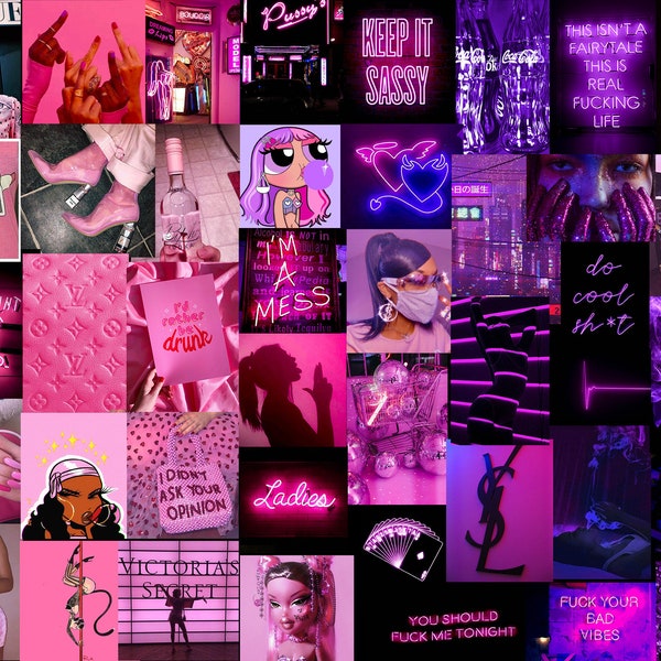 Purple Collage Kit - Etsy