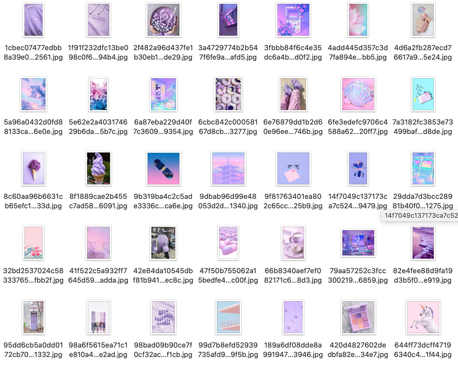 75pcs Bubblegum DIGITAL Pastell lila Collage Kit - Etsy.de