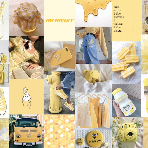 Summer Yellow Collage Kit - Etsy