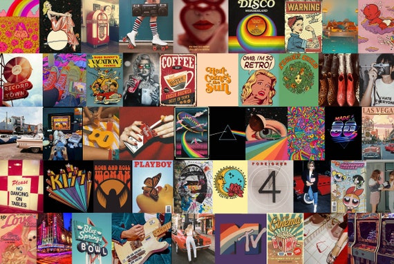 80pcs Rock N' Roll DIGITAL Vintage Retro Collage | Etsy