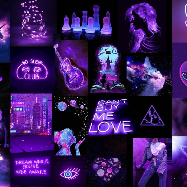 Purple Collage Kit - Etsy