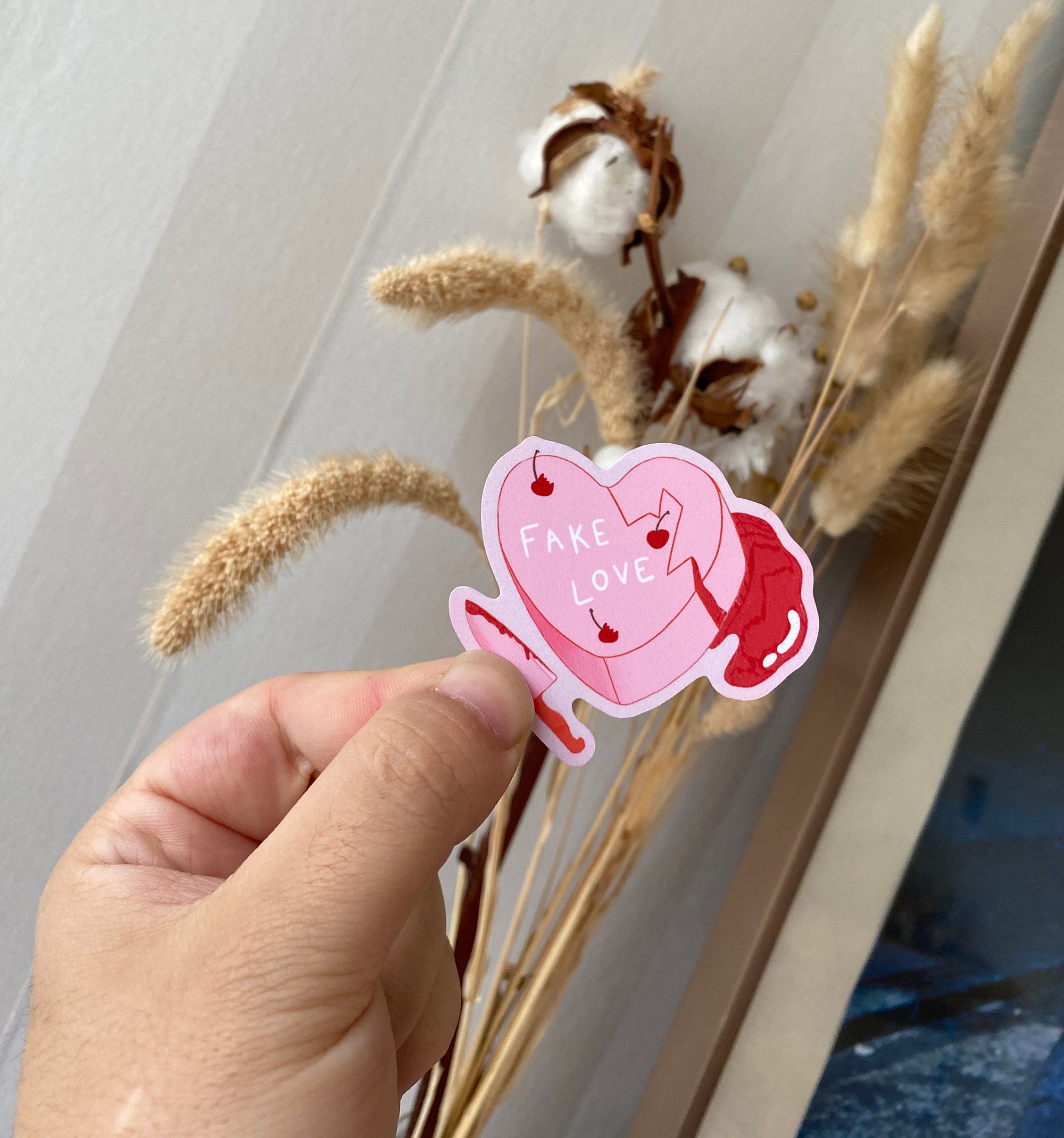 BTS Die Cut Sticker Fake Love Cute Cakes Glossy K-pop - Etsy