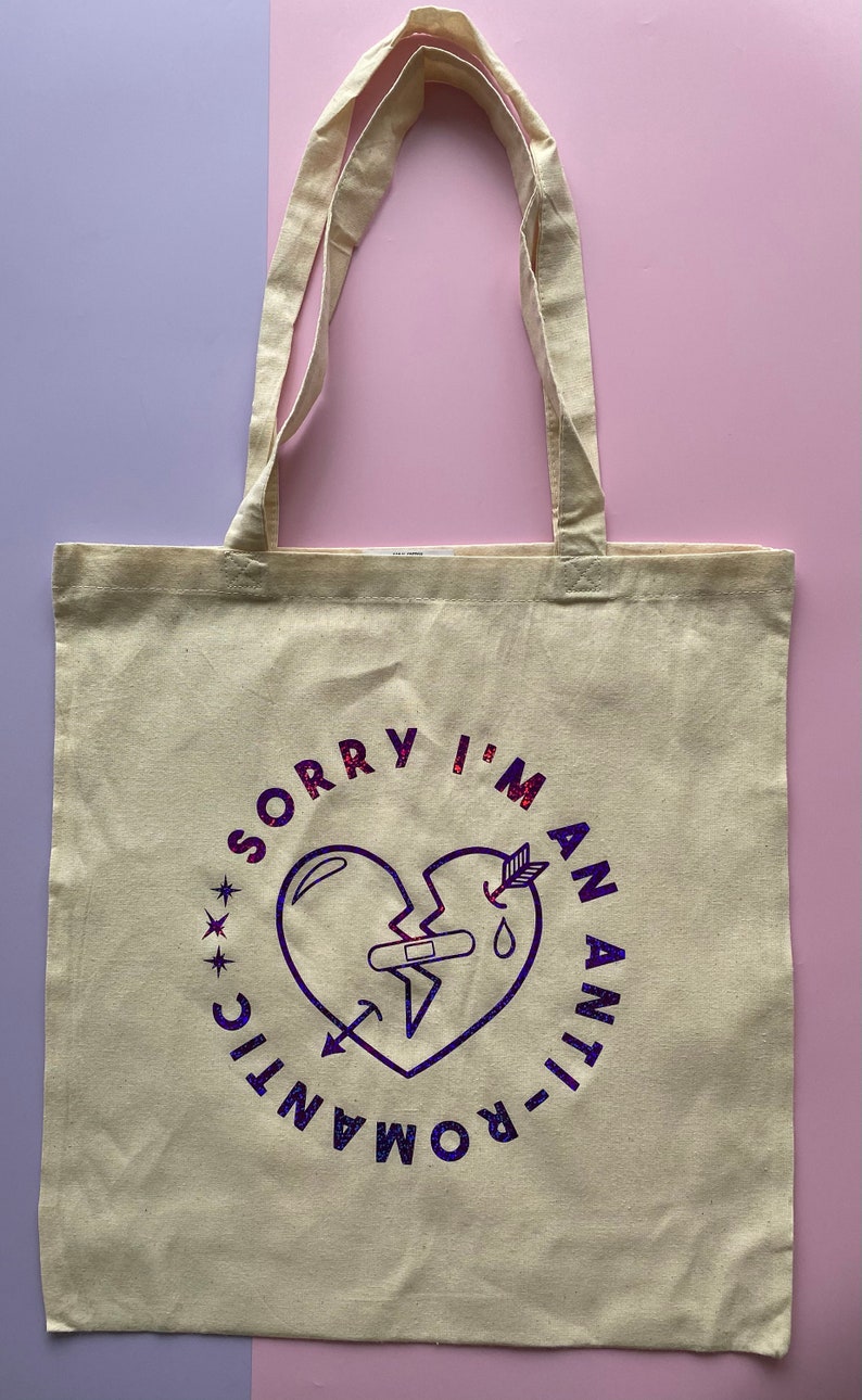 TXT Tote Bag Anti-romantic 100% Cotton Heat Transfer Vinyl - Etsy